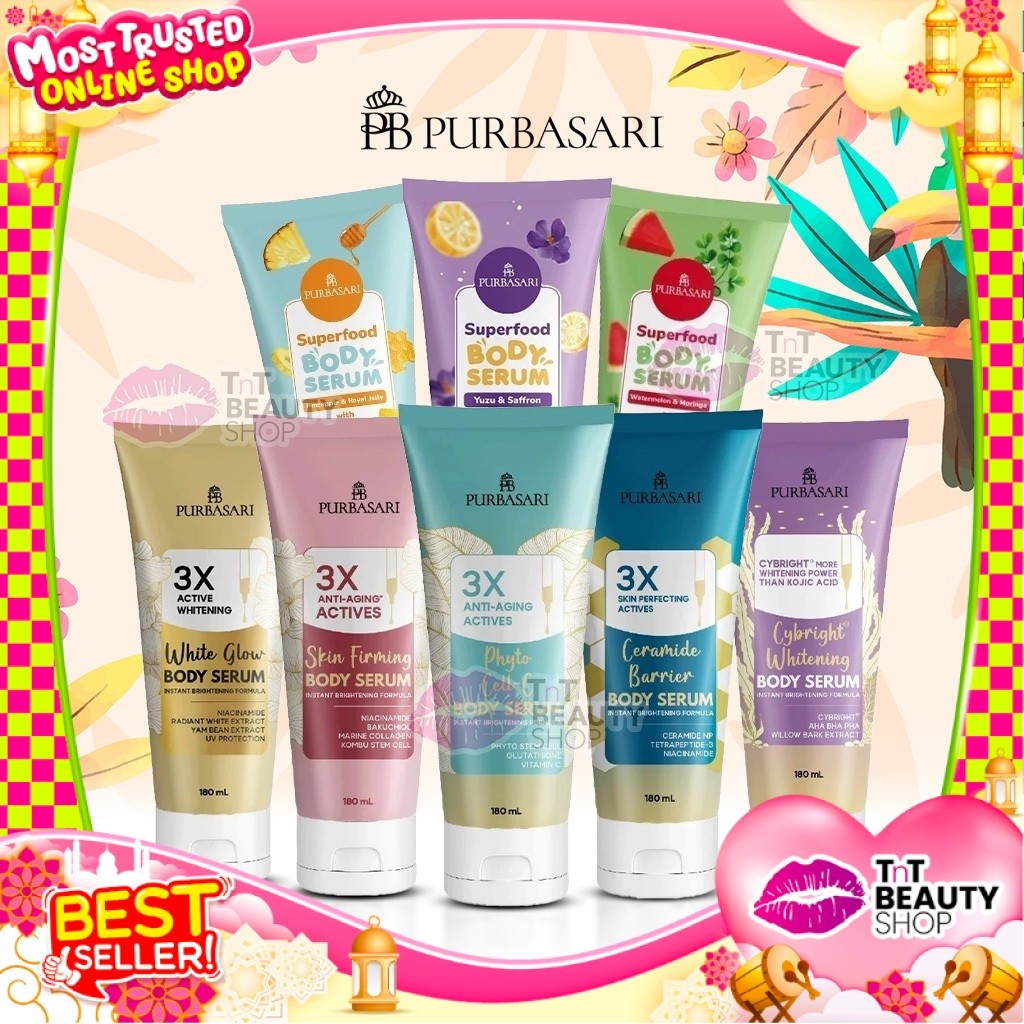 Jual PURBASARI Body Serum 180ml Series Body Serum Pencerah | TnT Beauty ...