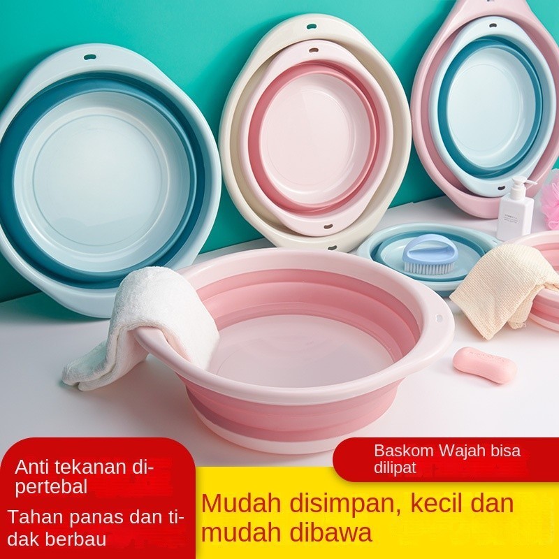 Jual Ember Baskom Lipat Karet Foldable Serbaguna Cuci Sayur Pakaian ...