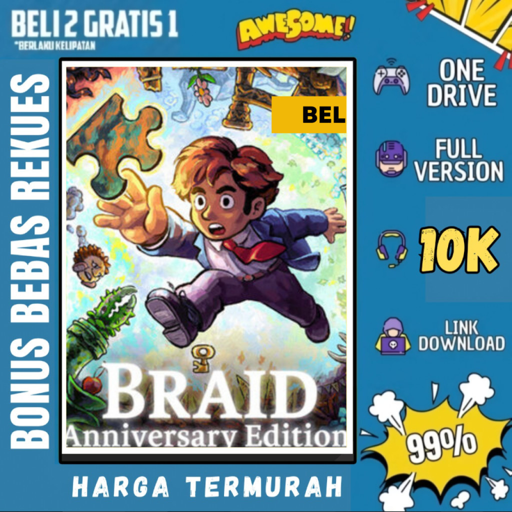 Jual BRAID ANNIVERSARY EDITION - GAME PC - GAME LAPTOP - PC GAMES ...