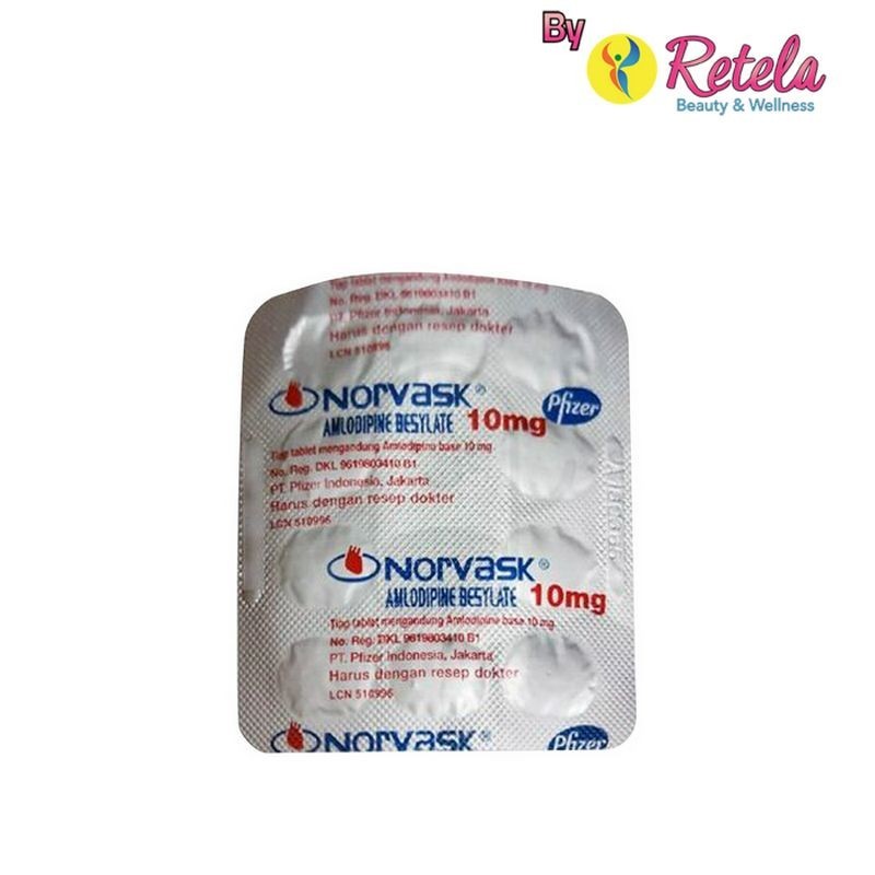 Jual NORVASK 10MG 1 STRIP 10 TABLET | Shopee Indonesia