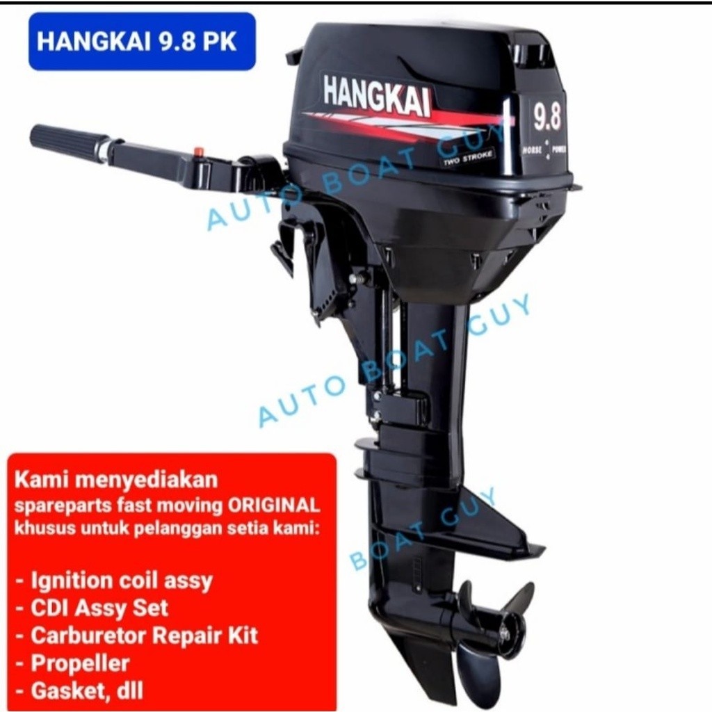 Jual Mesin Tempel Perahu Hangkai 9.8 / 12 PK 9,8 HP | Shopee Indonesia