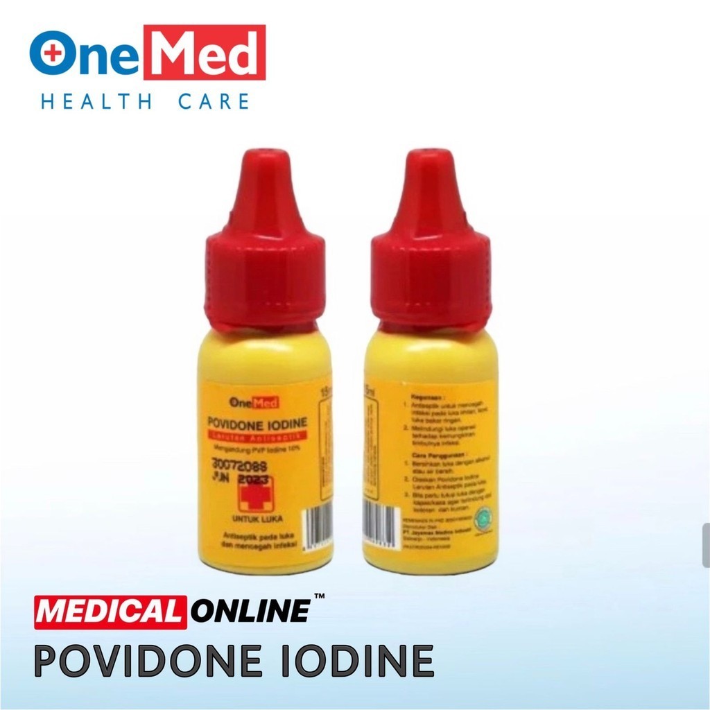 Jual POVIDONE IODINE 15ML ONEMED MEDICAL ONLINE MEDICALONLINE | Shopee ...