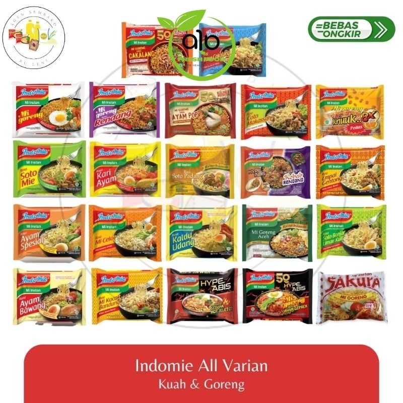 Jual Indomie Goreng dan Kuah All Varian - ALO Fresh Food | Shopee Indonesia