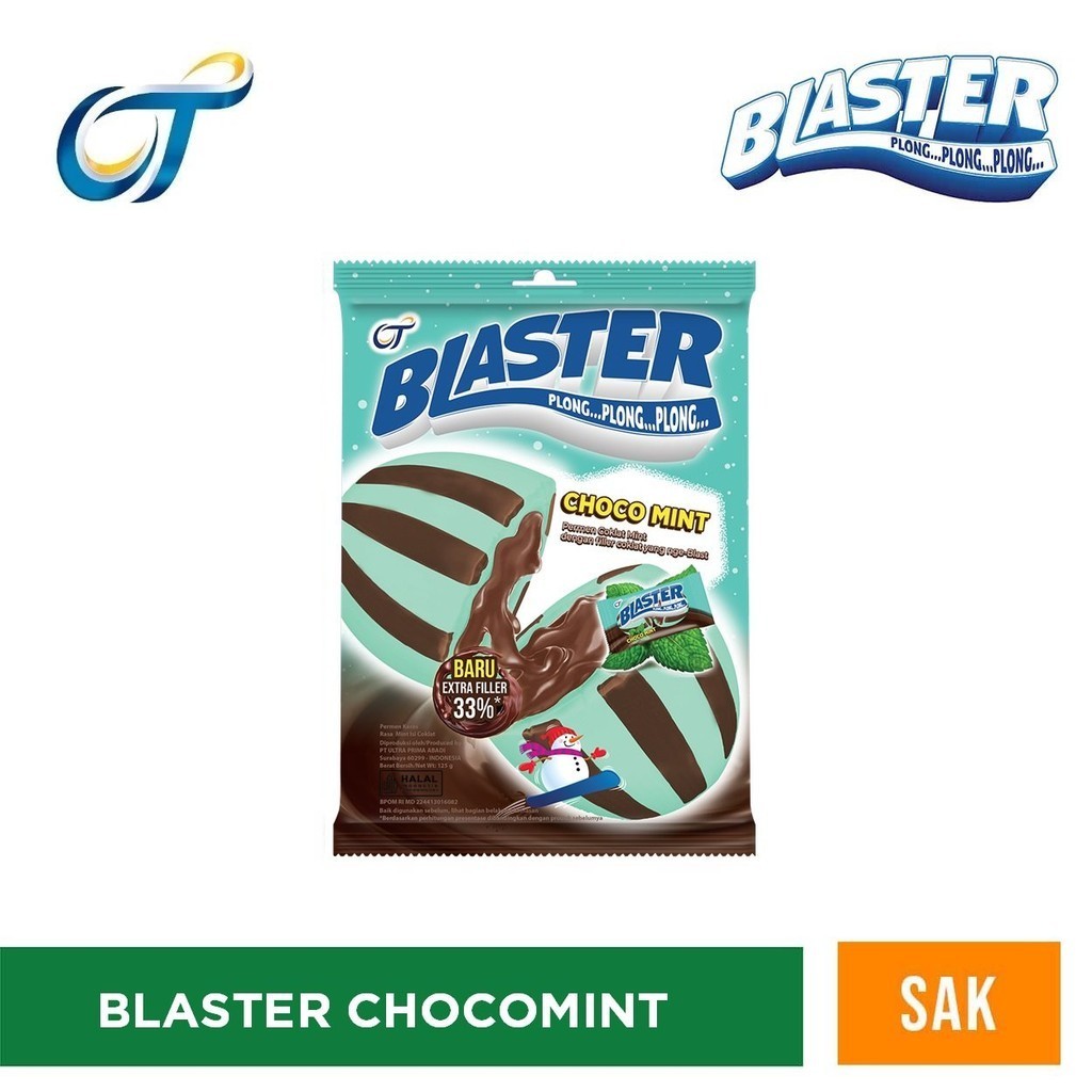 Jual Permen BLASTER Choco Mint 125 gram (isi 50 pcs) | Shopee Indonesia