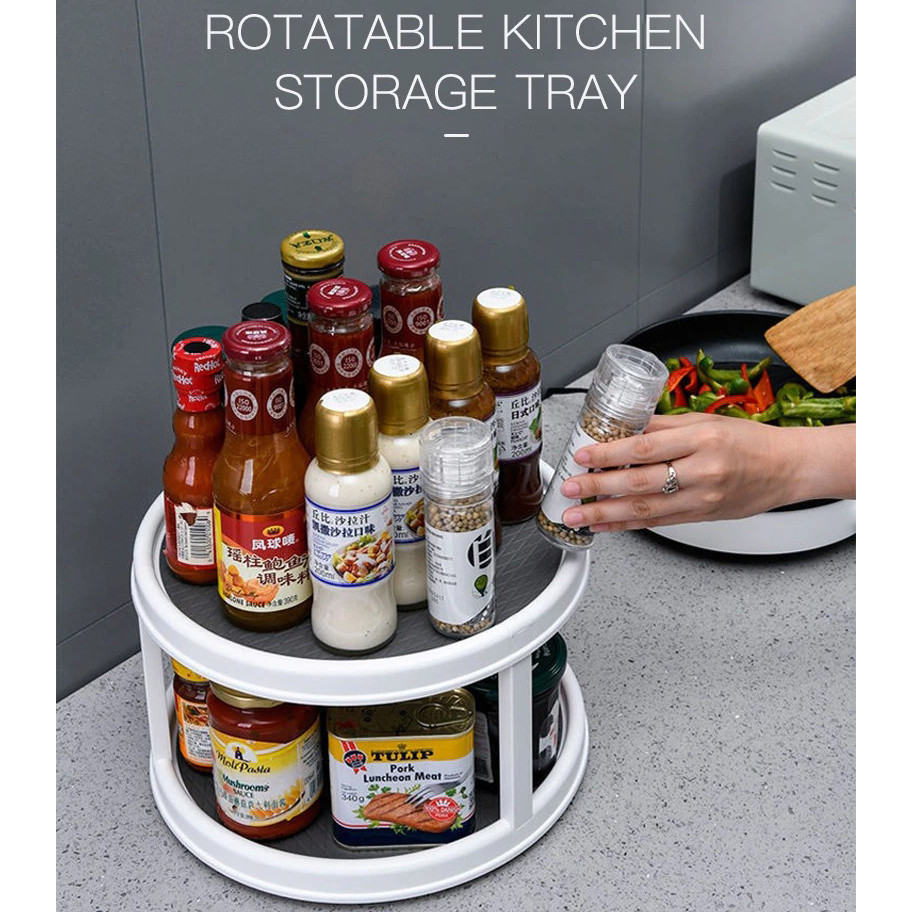 Jual KITSTORM Rak Botol Tempat Bumbu Dapur Kitchen Model Putar | Shopee ...