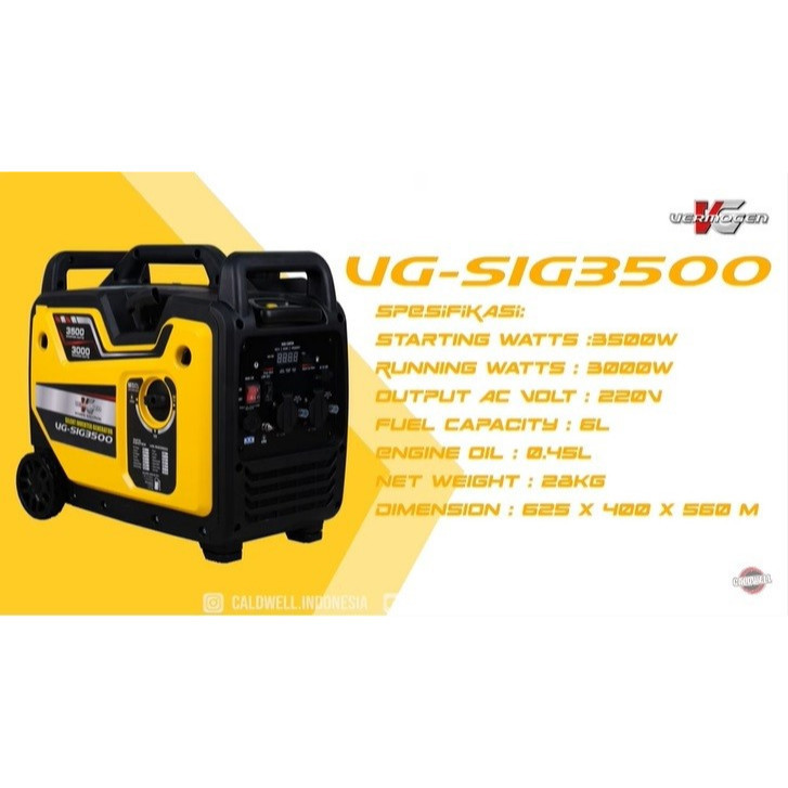 Jual Mesin Genset Mode Senyap/Silent Inverter Generator Merk Vermogen ...