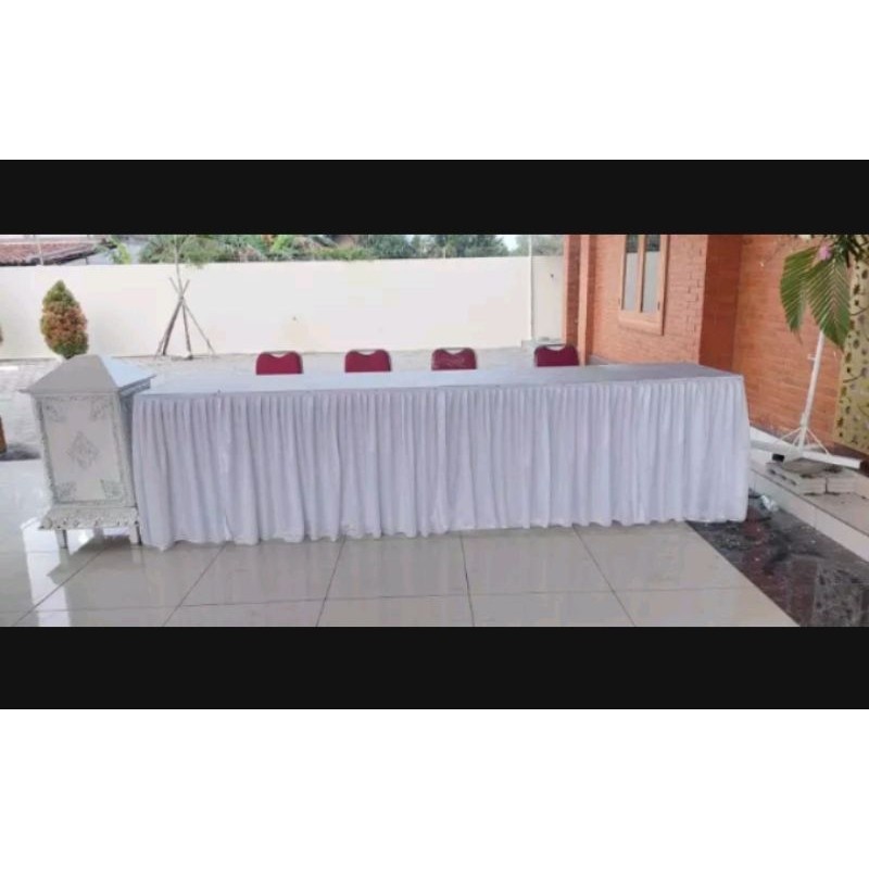 Jual cover meja panjang 360 cm X 60 cm tinggi 70 cm / dekorasi meja ...