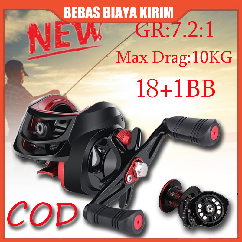Jual Reel PancingPutar Rell Rill Fishing Reel BC Reel 7.2:1 Metal ...