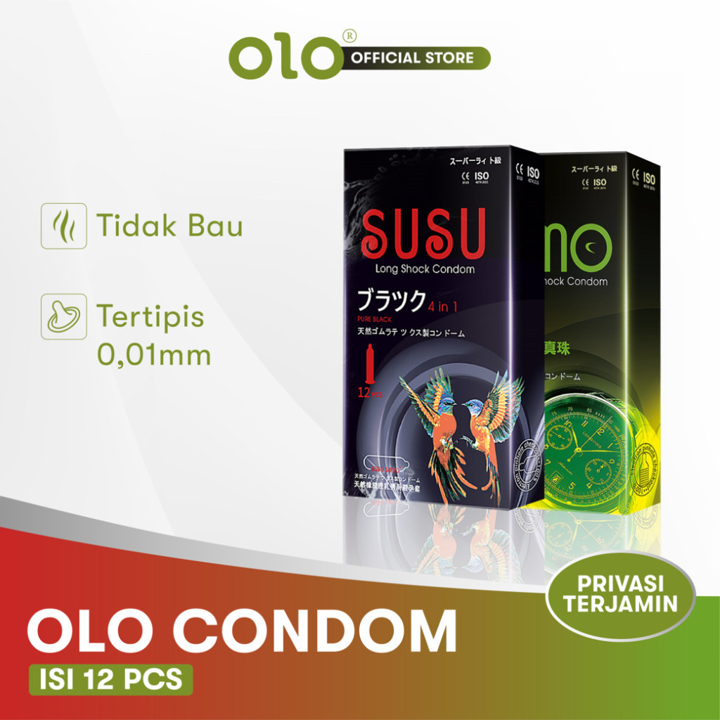 Jual Kondom OLO 001 Varian SUSU dan SUMO Isi 12 Pcs Paling Tipis Bergerigi Performa Premium ...