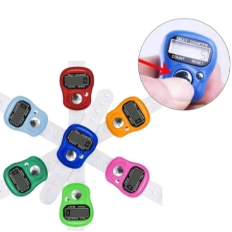 Jual Tasbih Alat Hitung Digital Mini Finger Tally Jari Led | Shopee ...