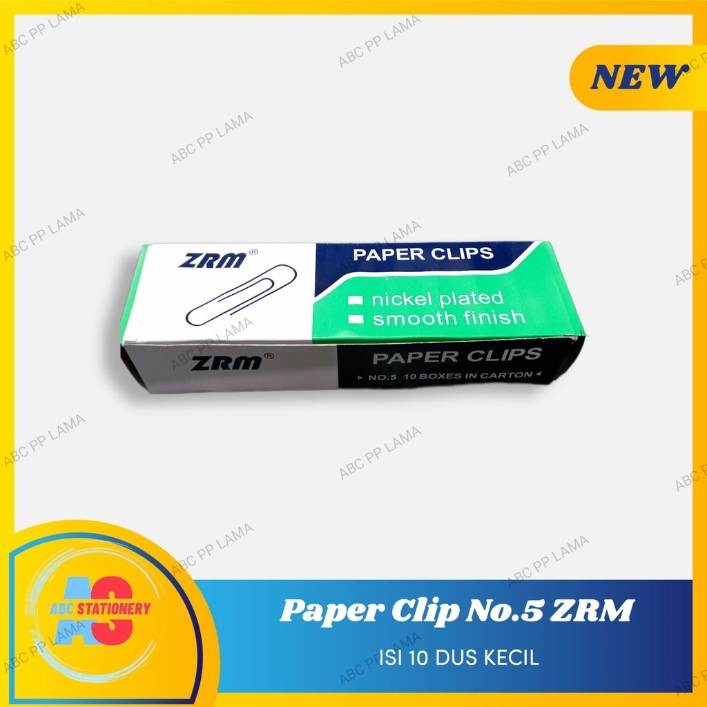 Jual PAPER CLIP NO 5 ZRM (PACK) | Shopee Indonesia