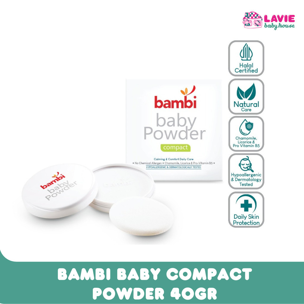 Jual Bambi Baby Powder Compact 40 gr - Lavie Baby House | Shopee Indonesia