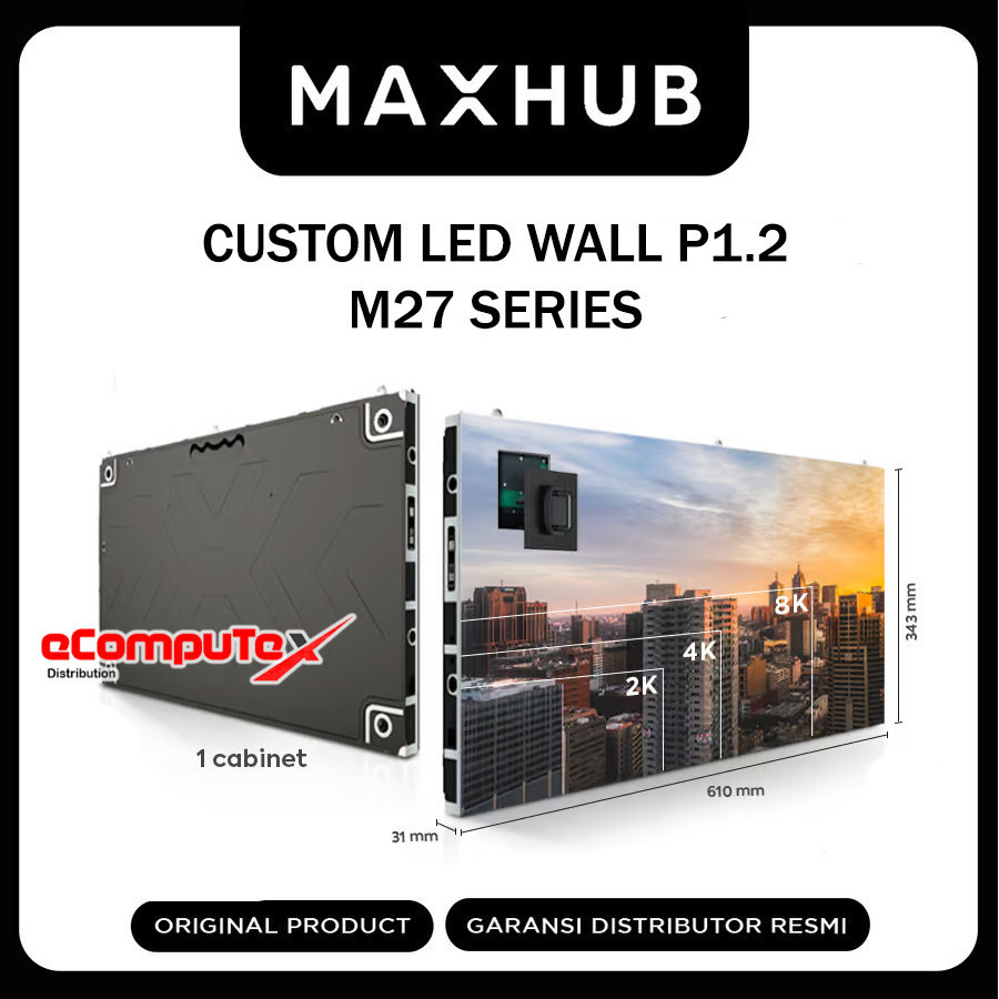 Jual MAXHUB M2712 - ALL IN ONE CUSTOM LED WALL DISPLAY P1.2 M27 SERIES ...