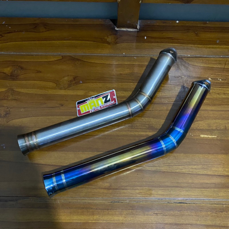 Jual Knalpot Perahu pipa 38 bluemon dan titan free laser nama | Shopee ...