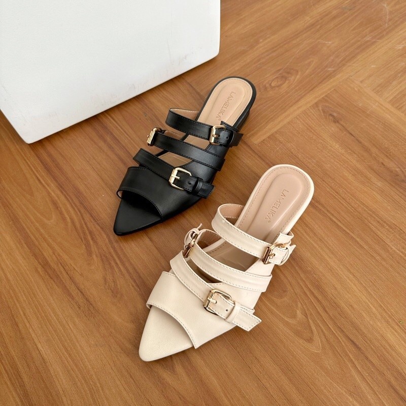 Jual LAMELIKA - Claire Sendal Wanita 3 Cm - Sandal Slip On Anti Licin ...
