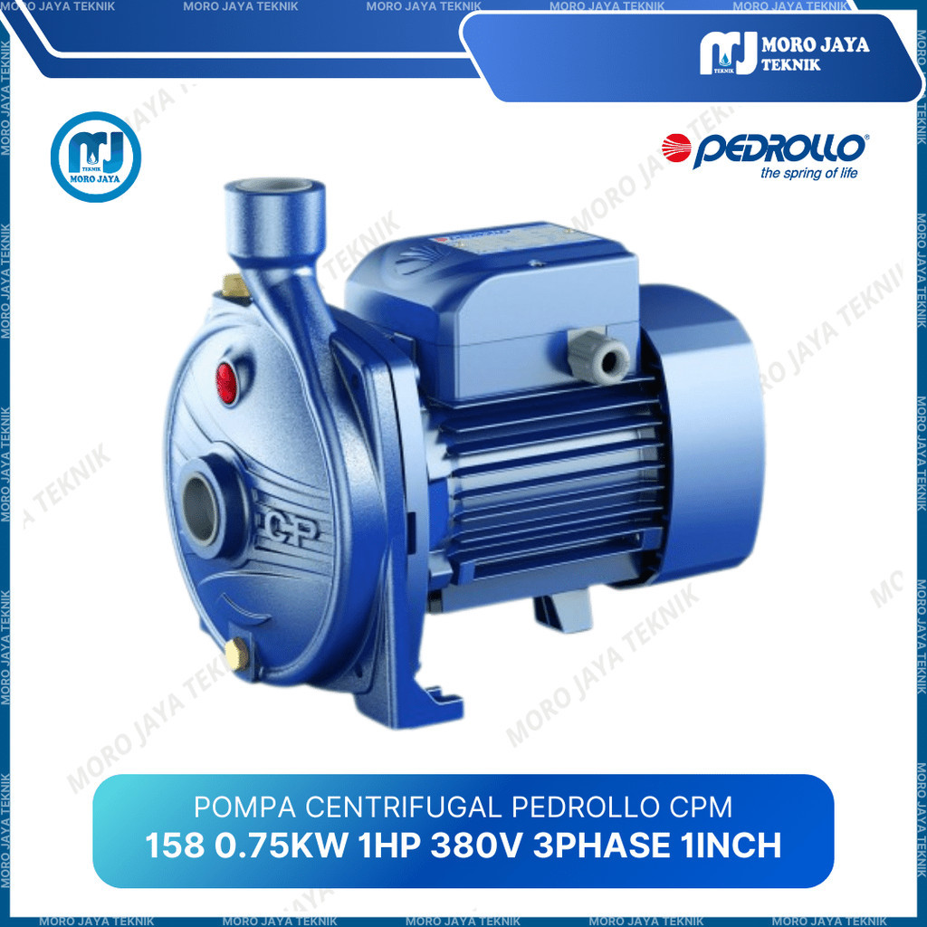 Jual Pompa Centrifugal Pedrollo CPM 158 0.75Kw 1HP 380V 3Phase 1inch ...