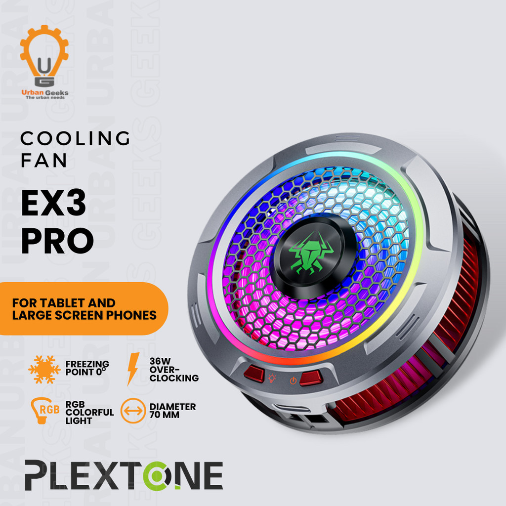 Jual Plextone EX3 Pro Fan Cooler 36 Watt 70mm Compact For Tablet Ipad Handphone | Shopee Indonesia