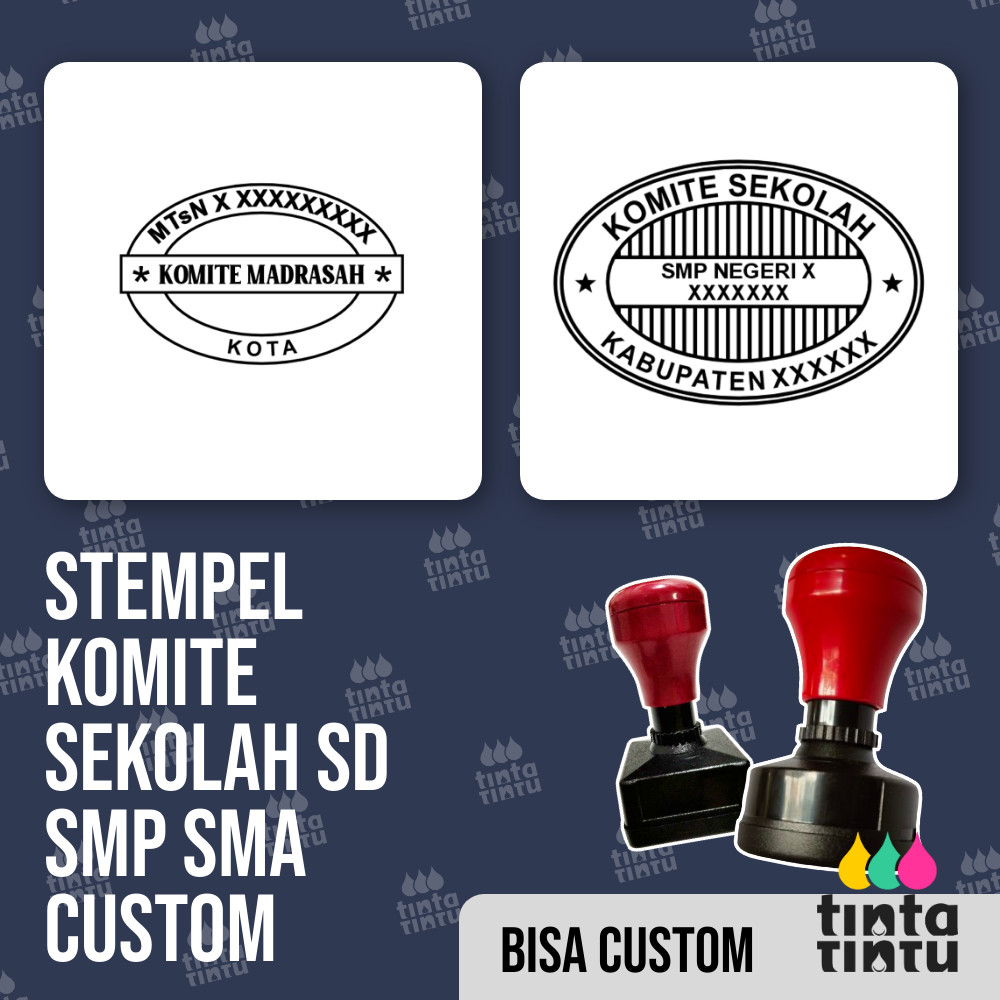 Jual Stempel Komite Sekolah SD SMP SMA Custom | Shopee Indonesia