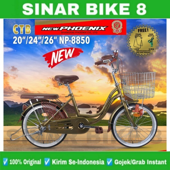 Jual Sepeda PHOENIX NP 8850 Mini Keranjang Dewasa Ukuran 20, 24, dan 26 Inch | Shopee Indonesia