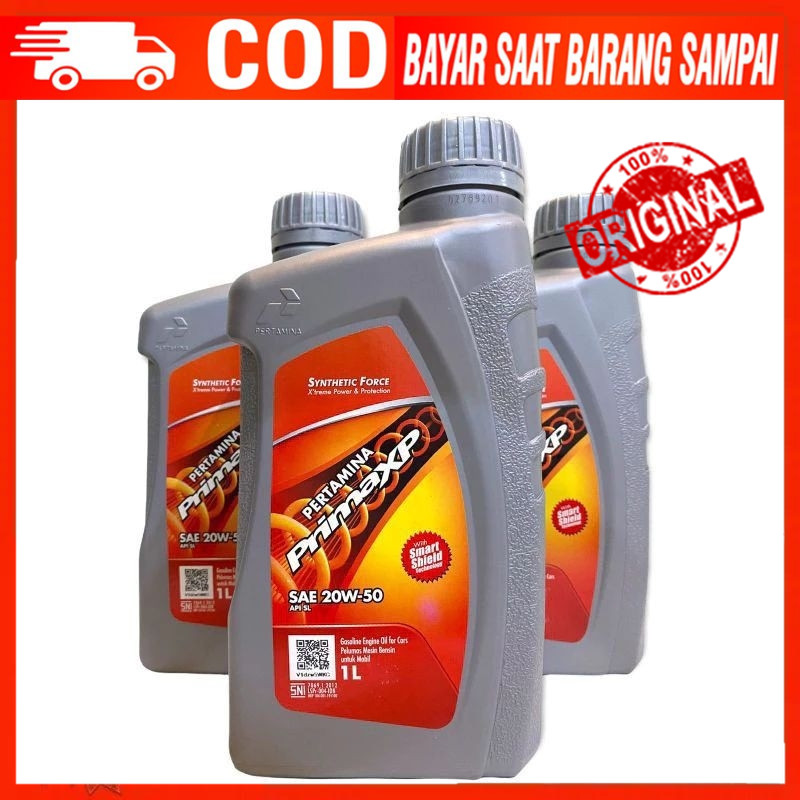 Jual [ORIGINAL 100%] Oli Prima XP SAE 20W-50 1Liter | Oli Pertamina PrimaXP 1 Liter SAE 20W-50 ...