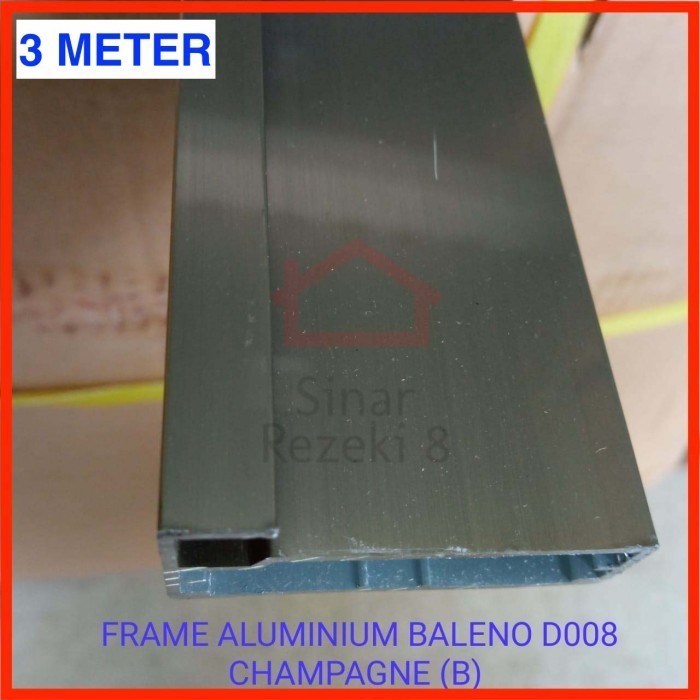 Jual FRAME Aluminium Kaca Lemari Kitchen Profil Lis Bingkai Frame FA ...