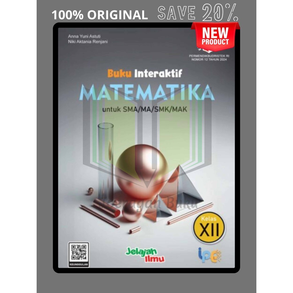 Jual Buku Paket Interaktif Matematika Wajib Kelas 12/XII SMA/MA Kurikulum Merdeka Intan pariwara ...