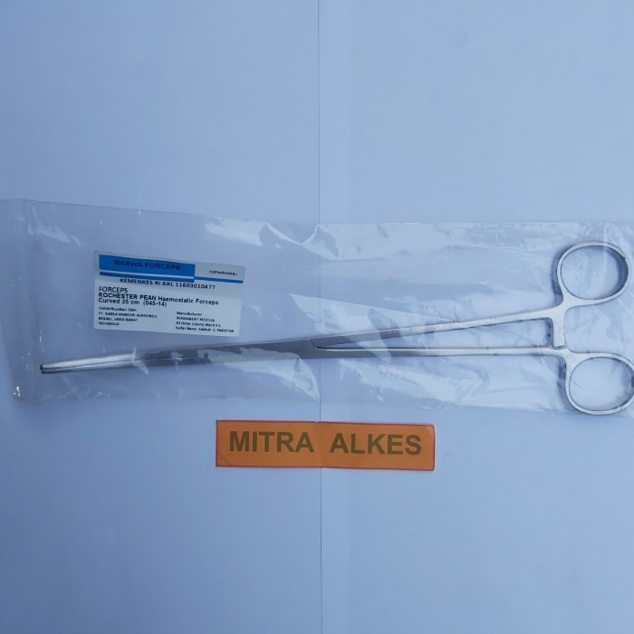 Jual Klem Arteri Lurus Dan Bengkok 24cm. PEAN Haemostatic Forceps ...