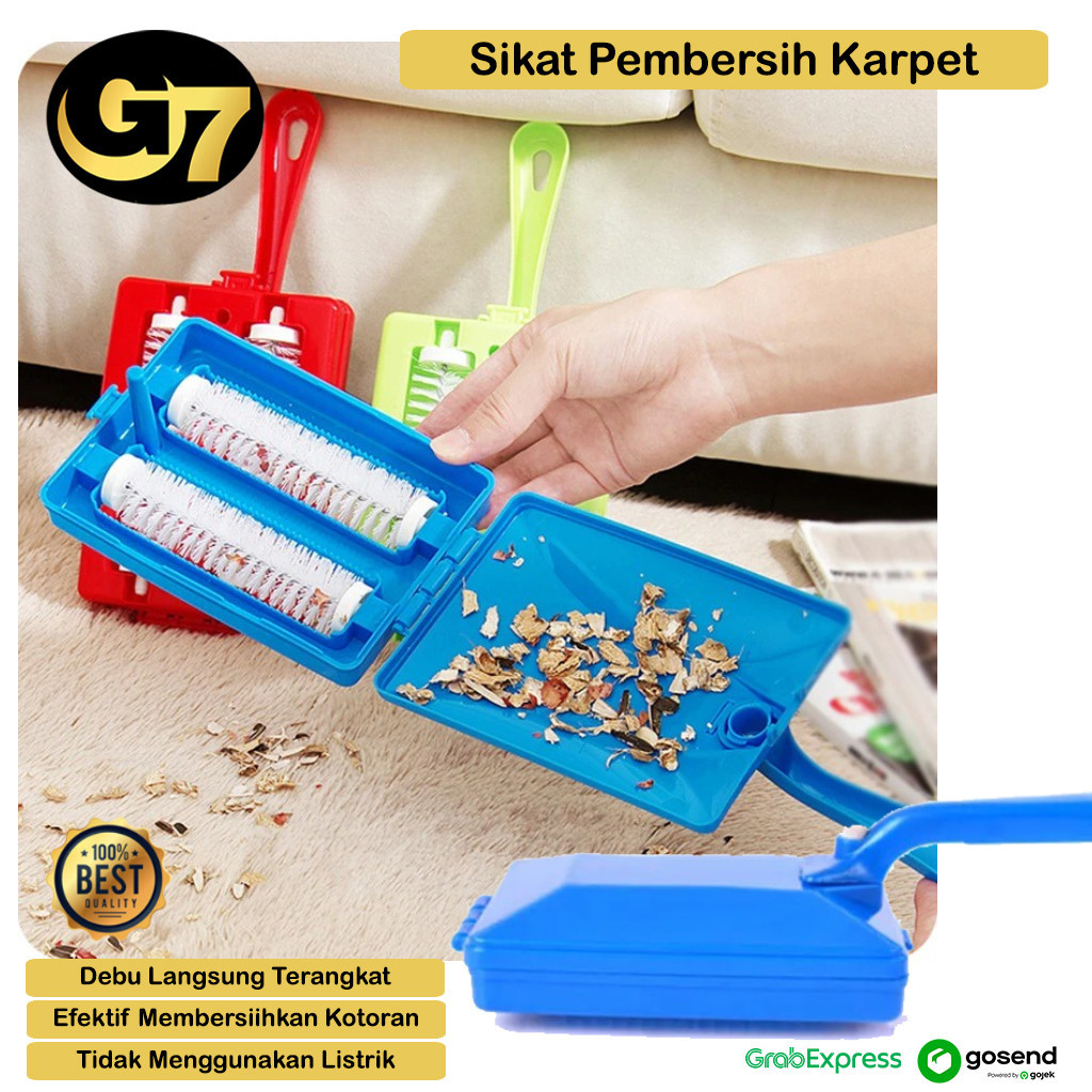 Jual Sikat Karpet Ajaib 3in1 Alat Angkat Debu Kotoran Sofa Permadani ...