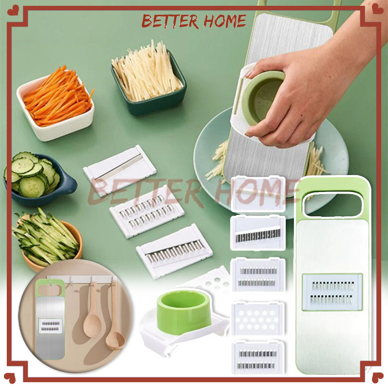 Jual Parutan Sayur Dan Buah Stainless Steel/Vegetable Cutter 7 IN 1 ...