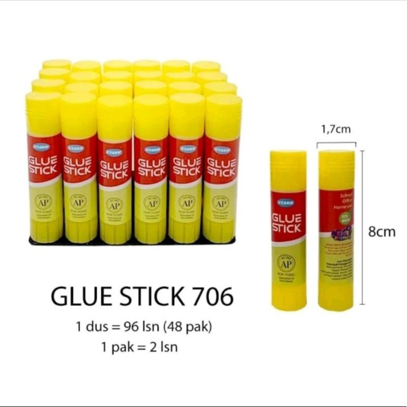 Jual Lem Stik/Glue Stick 8grm Stark ( 1pak/24pcs ) | Shopee Indonesia