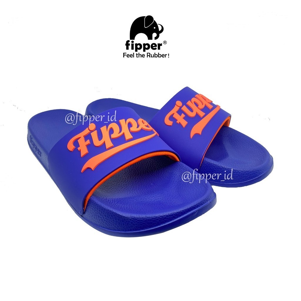 Jual Fipper - Slip On Ace Navy / Navy / Orange | Shopee Indonesia