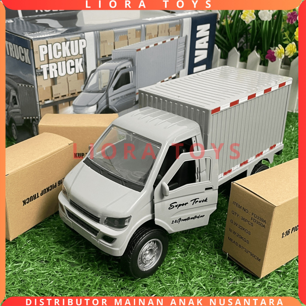 Jual Mainan Anak Mobil Remote Control RC Truck Apv Cargo Carry Pick Up ...