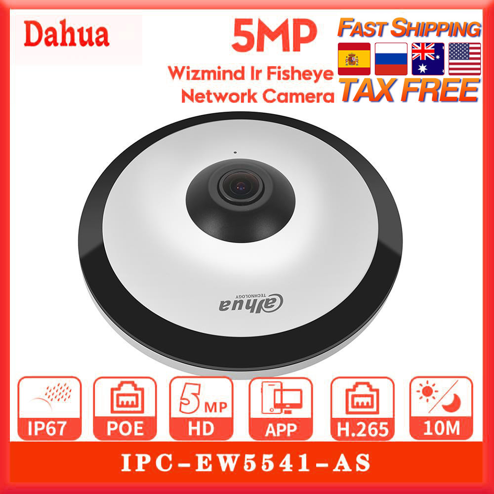 Jual Dahua IPC-EW5541-AS 5MP WizMind IR Fisheye Network Camera Built-in Mic POE SD Card Slot ...