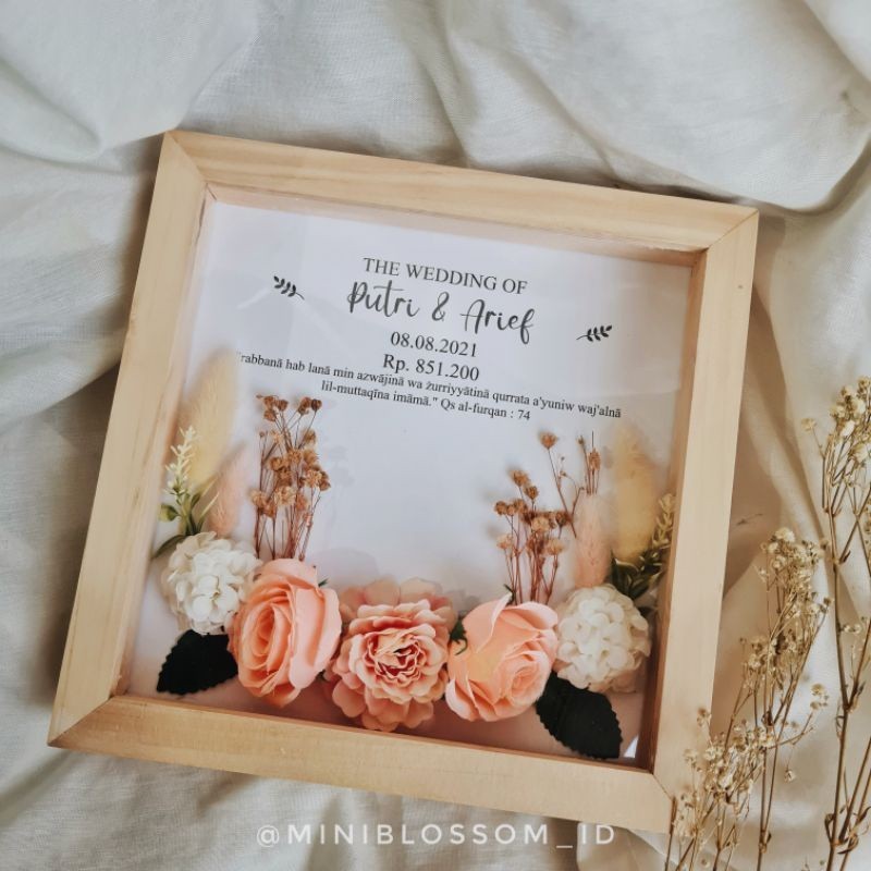 Jual Bingkai Mahar Polos / Bingkai Mahar Uang / Frame Mahar Logam Mulia | Shopee Indonesia