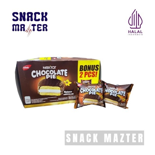 Jual Nextar Chocolate pie - Netto 392gr x (12 bks @28gr) | Shopee Indonesia
