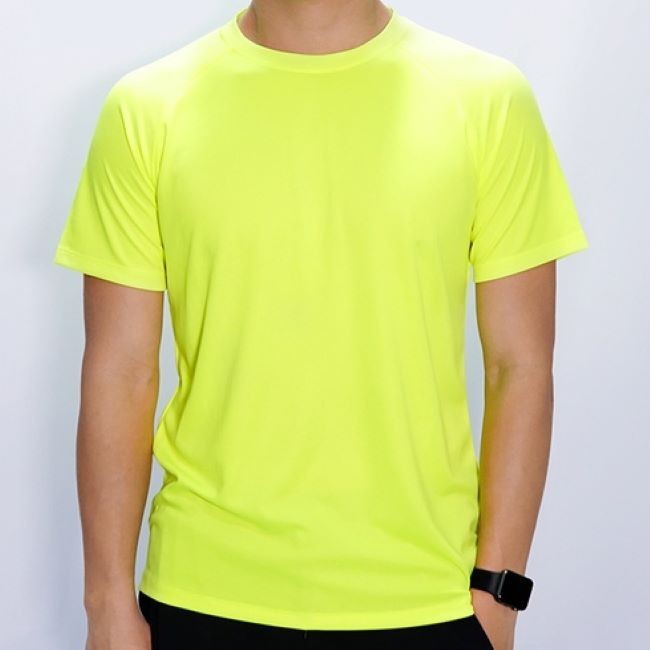 Jual Trijee Baju Jersey Running Short Sleeve Men Cameron - Lime Green ...