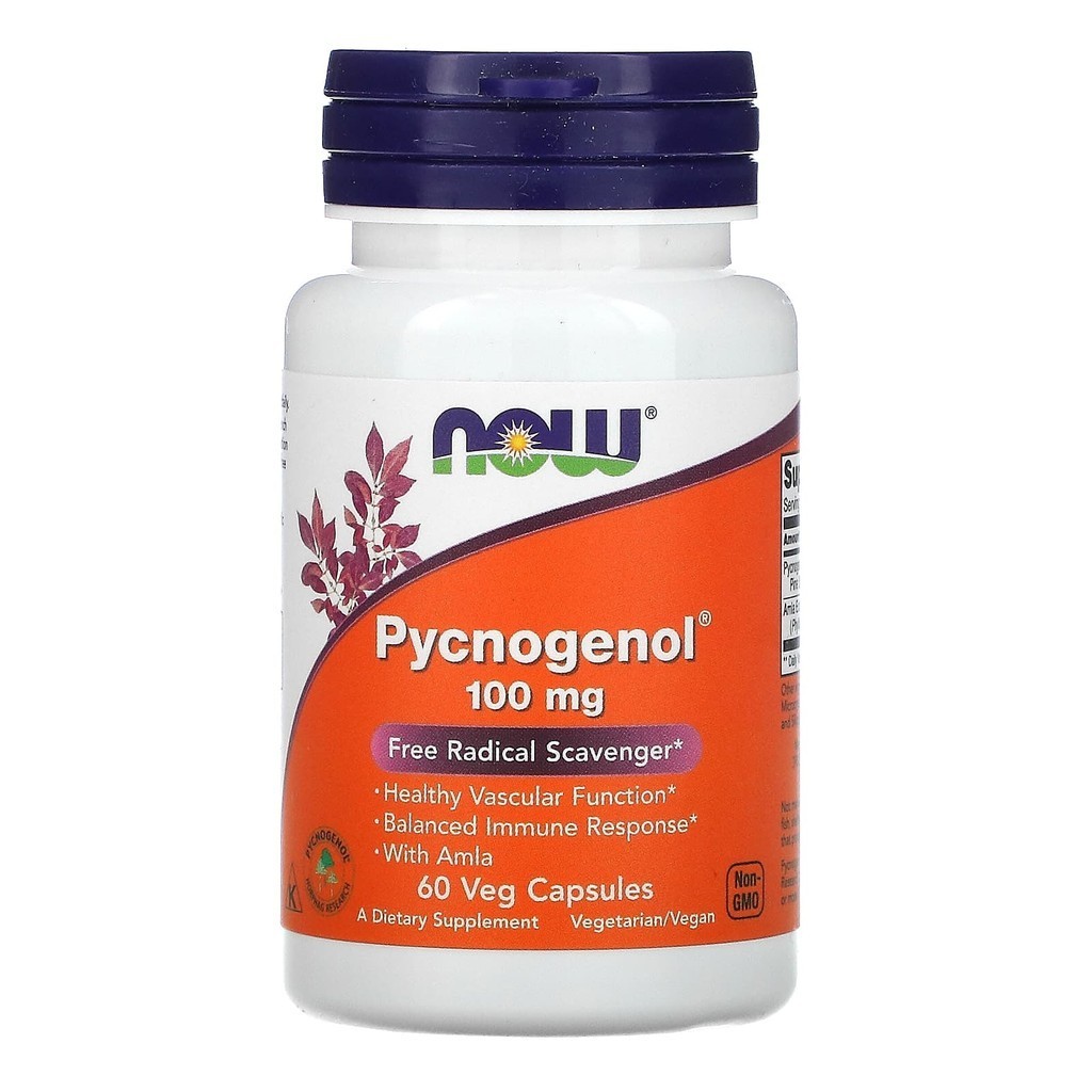 Jual NOW Foods, Pycnogenol, 100 mg, 60 Veg Capsules | Shopee Indonesia