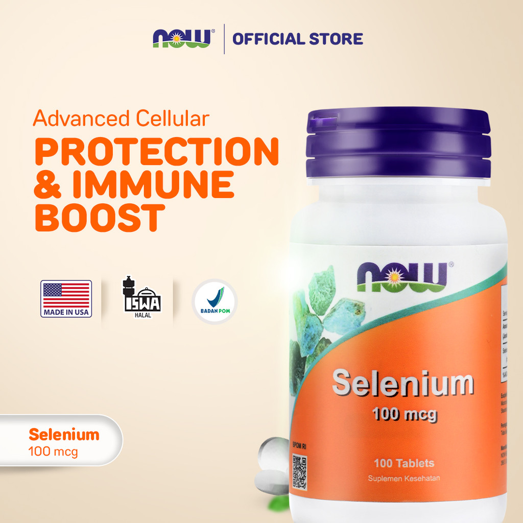 Jual NOW Selenium 100 mcg - 100 Tablets | Shopee Indonesia