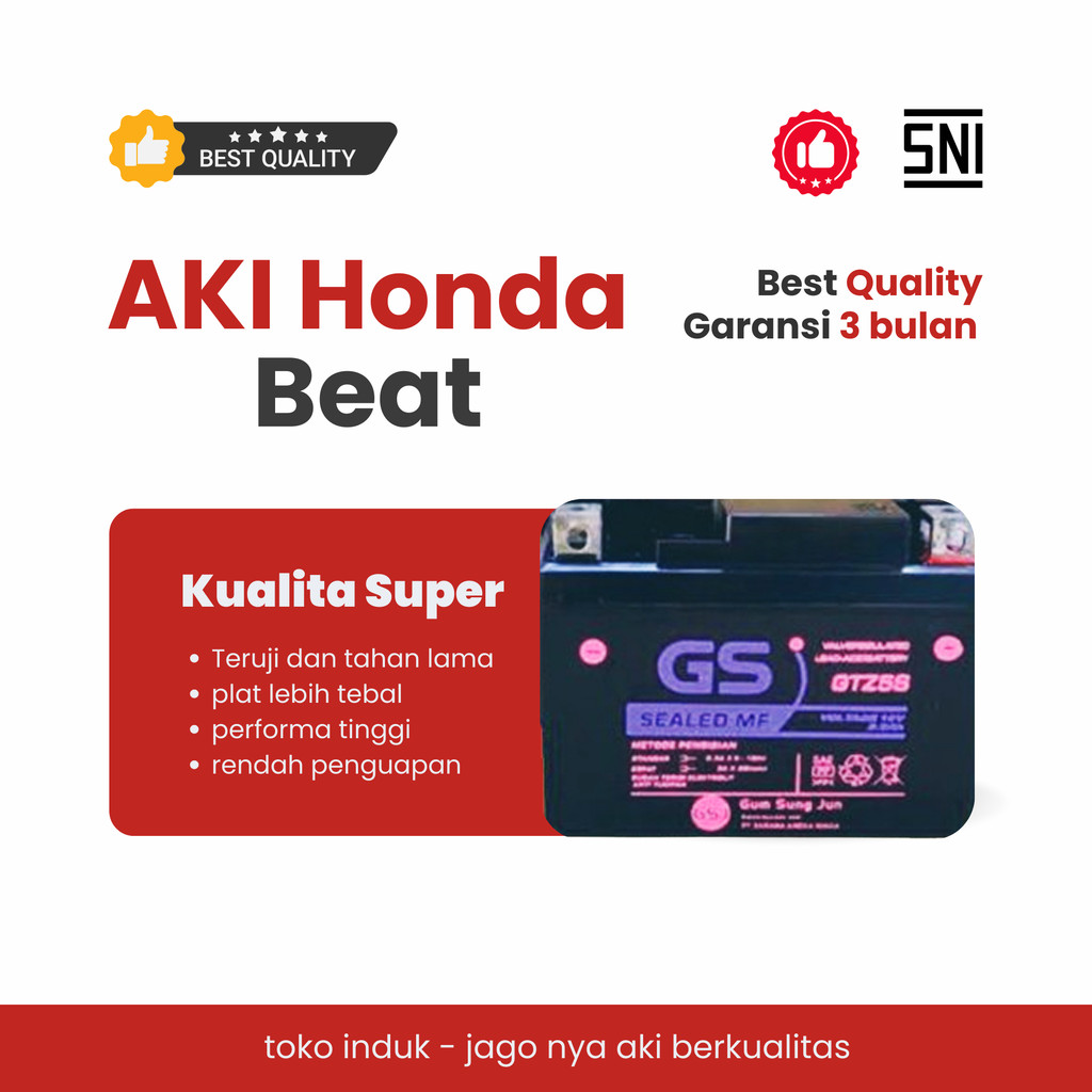 Jual Aki Motor Honda Mega Pro Lama SNI Kering GM5Z-3B | Shopee Indonesia
