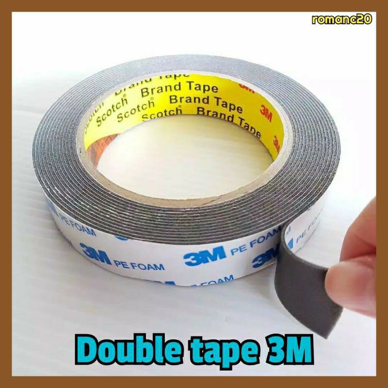 Jual Double Tape 3M Original Foam Putih 2 cm x 4.5 meter | Shopee Indonesia