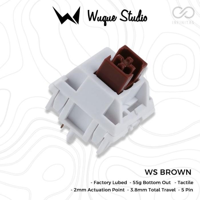 Jual Wuque Studio WS Brown Pre-Lubed mechanical keyboard switch ...
