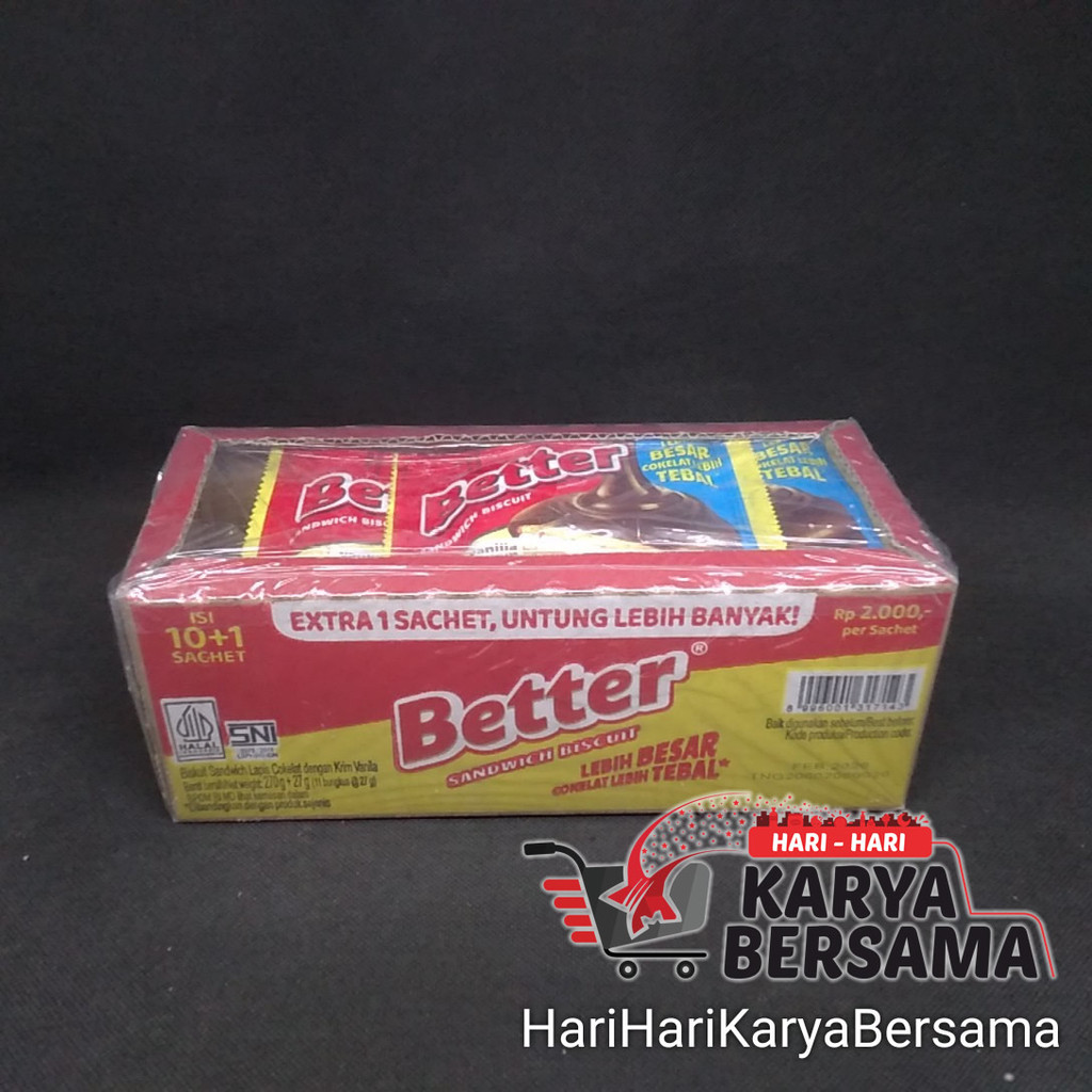 Jual MAKANAN RINGAN BISCUIT ROMA BETTER SANDWICH VANILLA CREAM PACK 11 ...