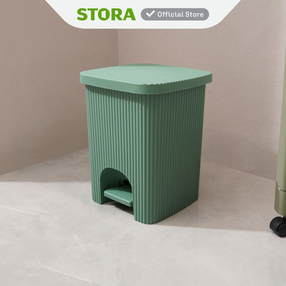 Jual Stora 15 ltr Tempat Sampah Pedal - Hijau Tong Sampah Wadah ...