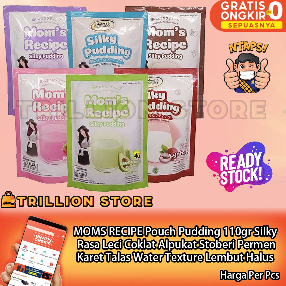 Jual MOMS RECIPE Lychee Taro Choco Bubblegum Strawberry Avocado Pouch ...