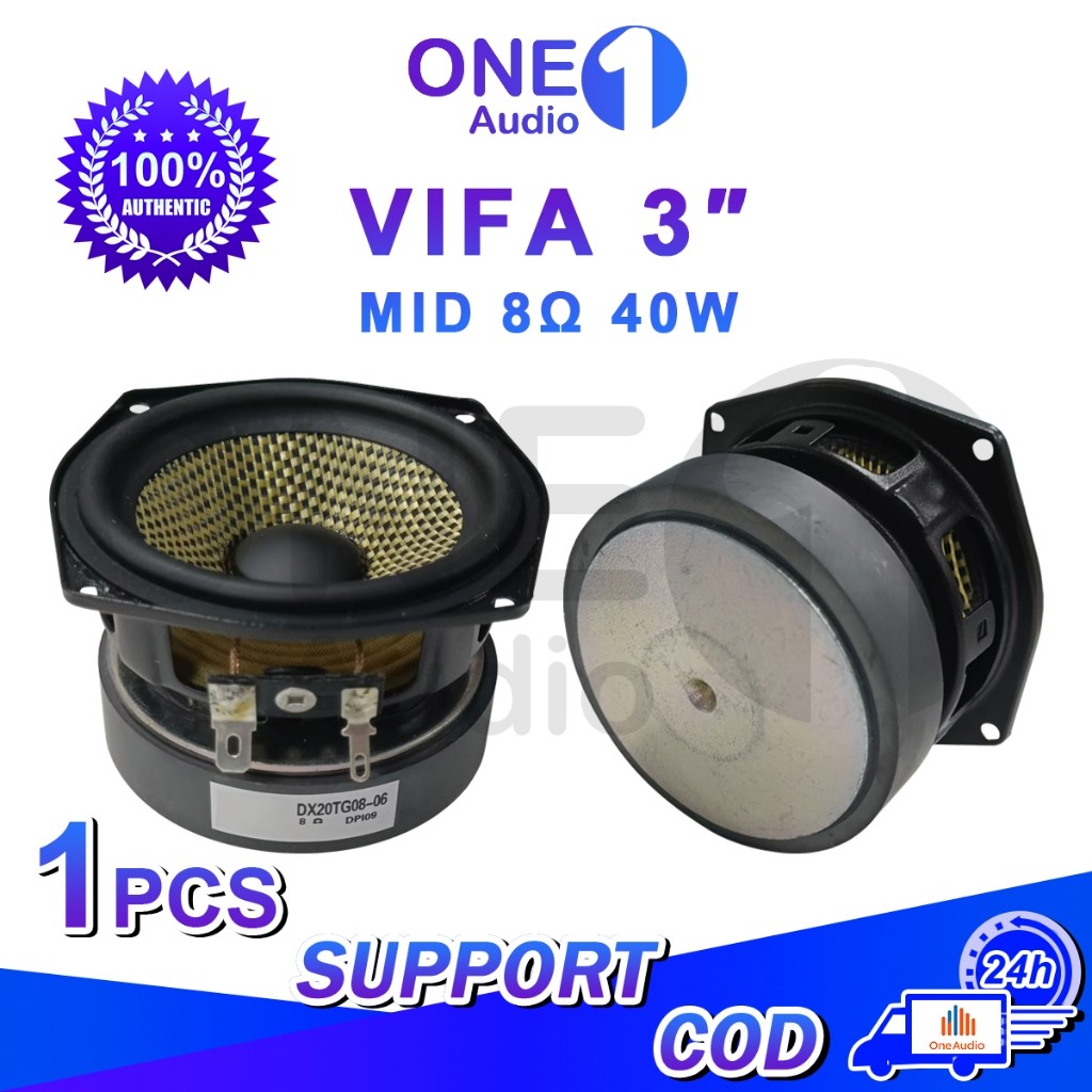 Jual OneAudio VIFA 3-inch 8Ohms 40W Midrange Speaker Car Audio Speaker DIY Speaker | Shopee ...