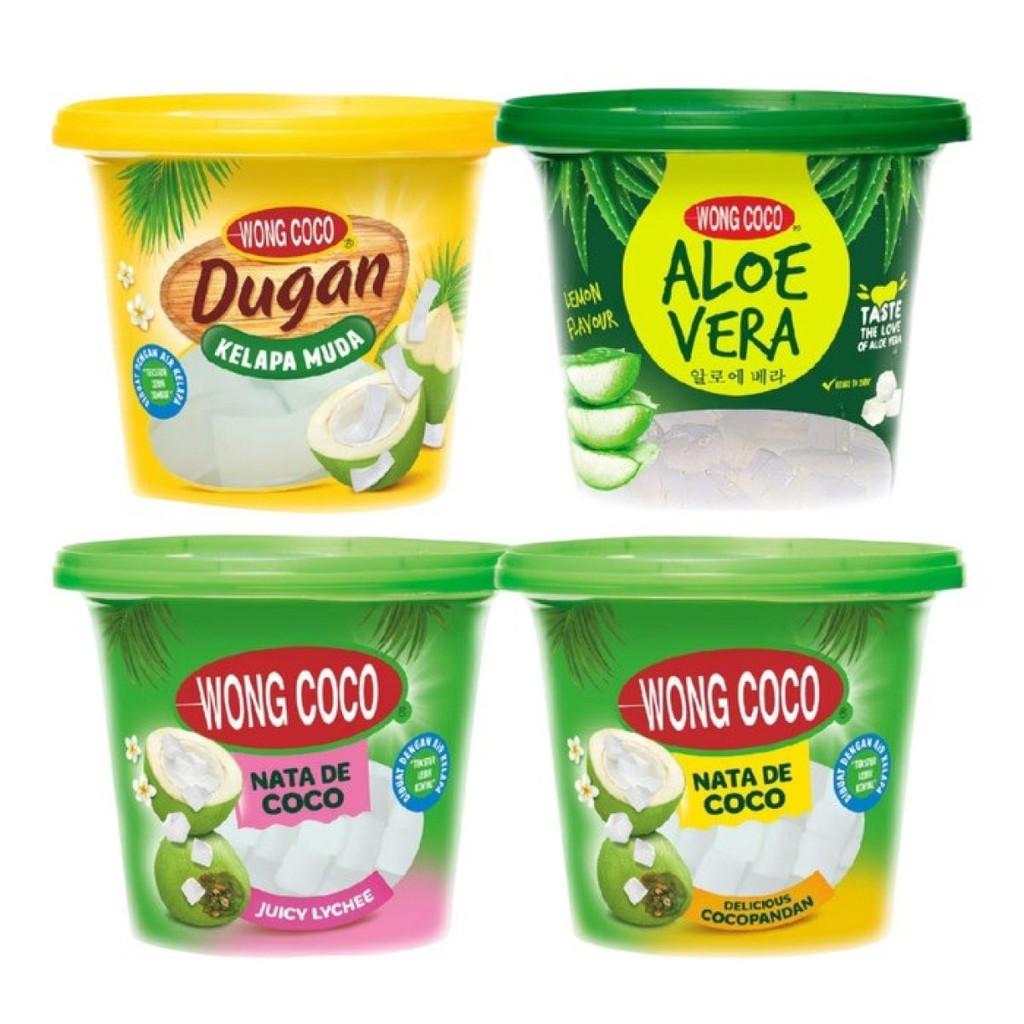 Jual Wong Coco Nata de Coco Bucket Slice Bite Aloe Vera 1kg Siap Saji ...