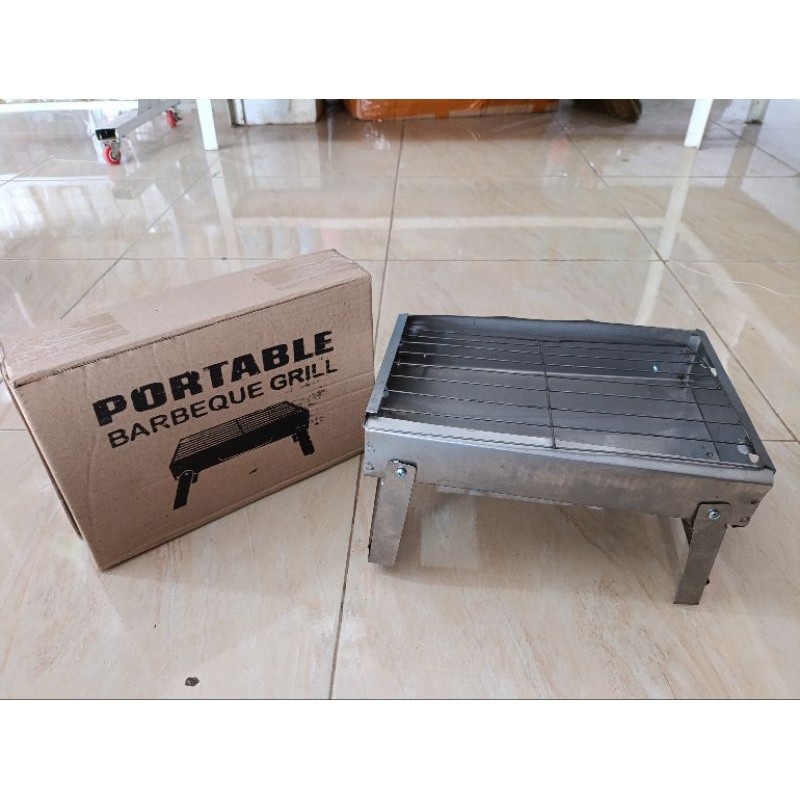 Jual alat panggang KOTAK tempat panggang portabel alat BBQ panggang ...