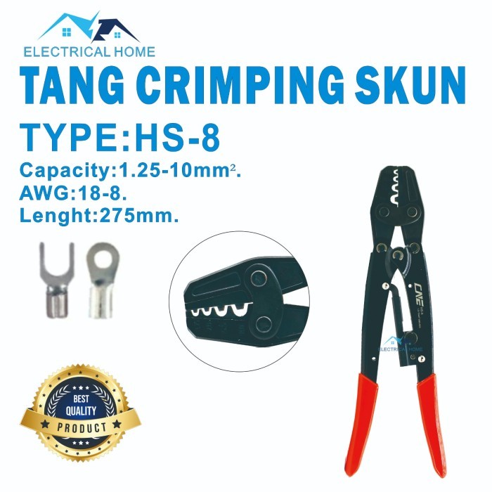Jual TANG PRESS SKUN HS-8 (1.25-10mm2) | Shopee Indonesia