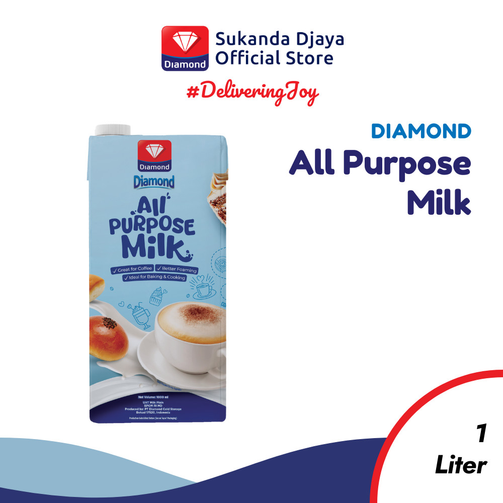 Jual Diamond Milk Susu UHT All Purpose 1 L | Shopee Indonesia