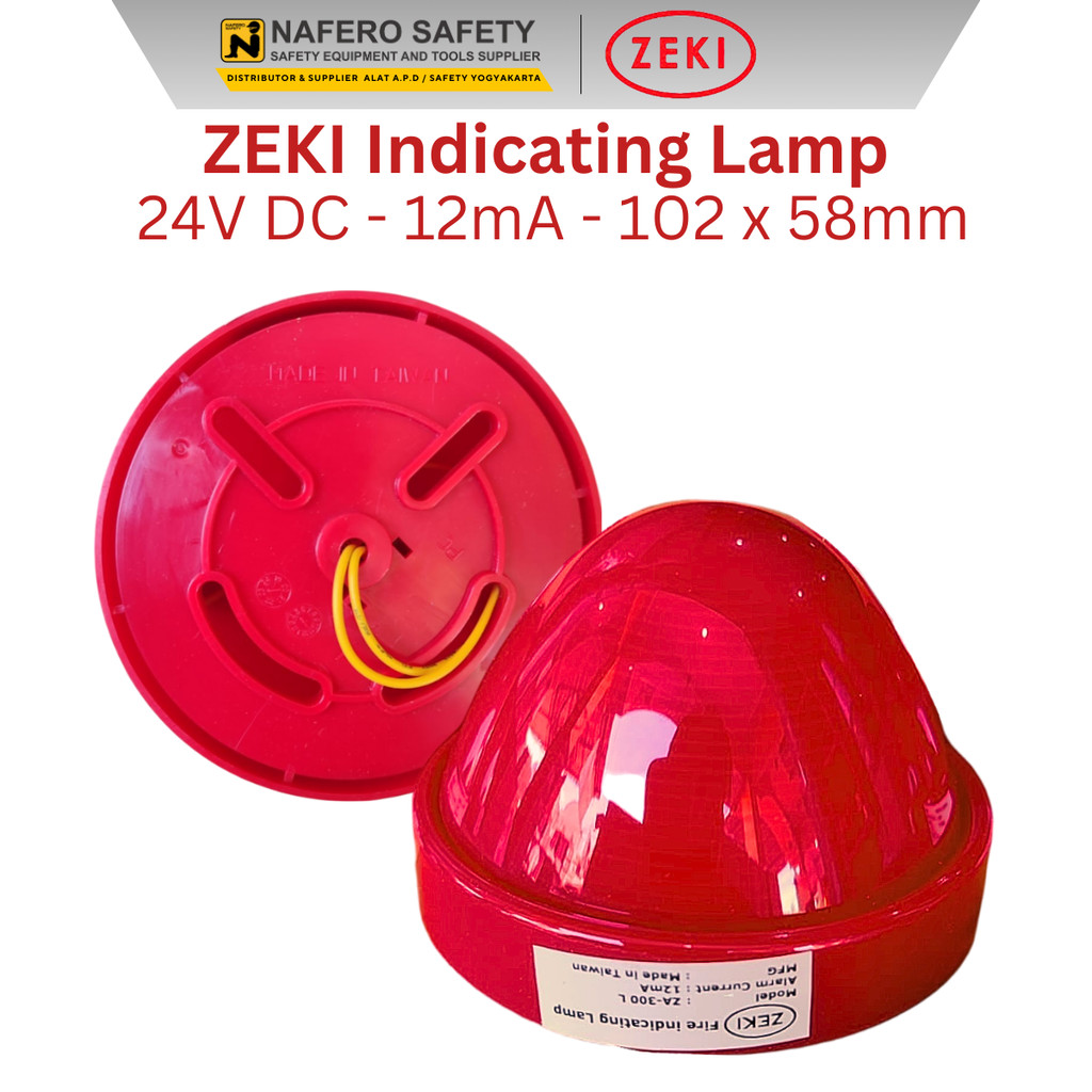 Jual ZEKI Fire Alarm Indicator / Fire Indicating Lamp ZEKI ZA-300L 24V ...